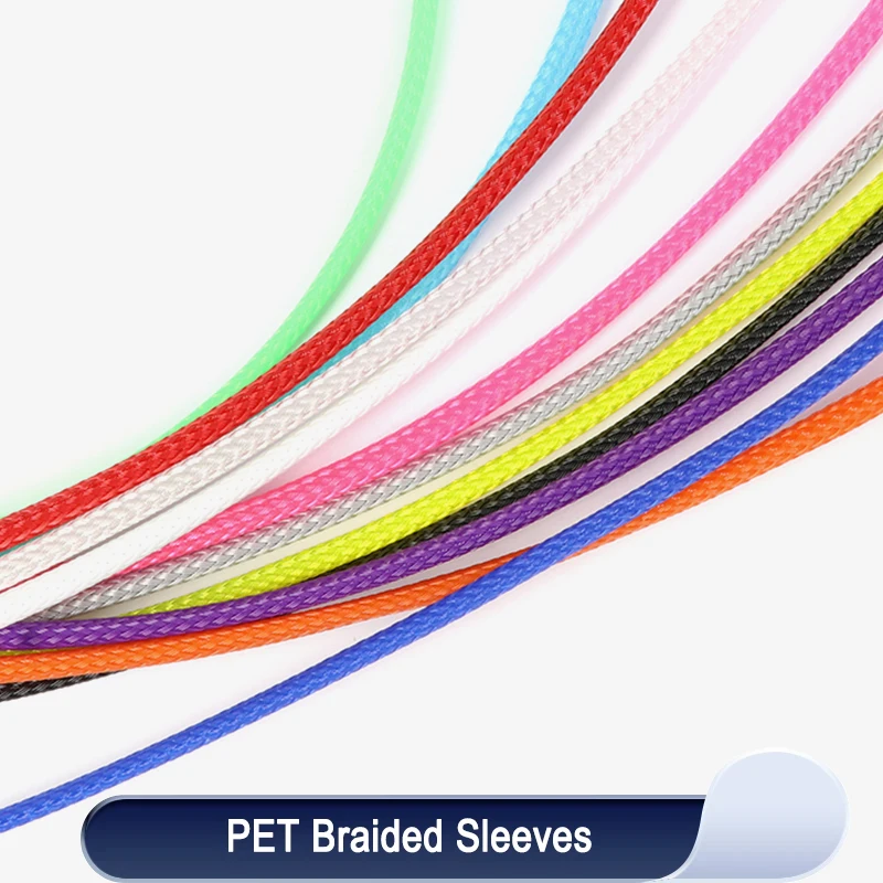 1-50M-2mm-Insulated-PET-Braid-Sleeves-Sleeving-High-Density-Cable ...