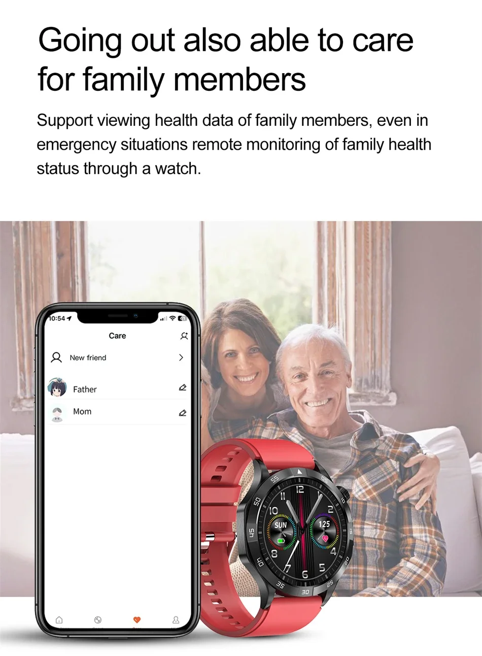 Blood Sugar Smart Watch Blood Lipid Uric Acid Health Monitor Sport ...