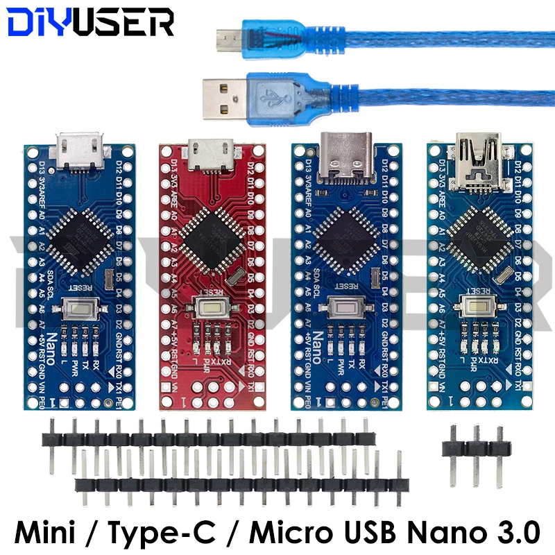 Mini-Type-C-Micro-USB-Nano-3-0-With-the-bootloader-compatible-Nano ...