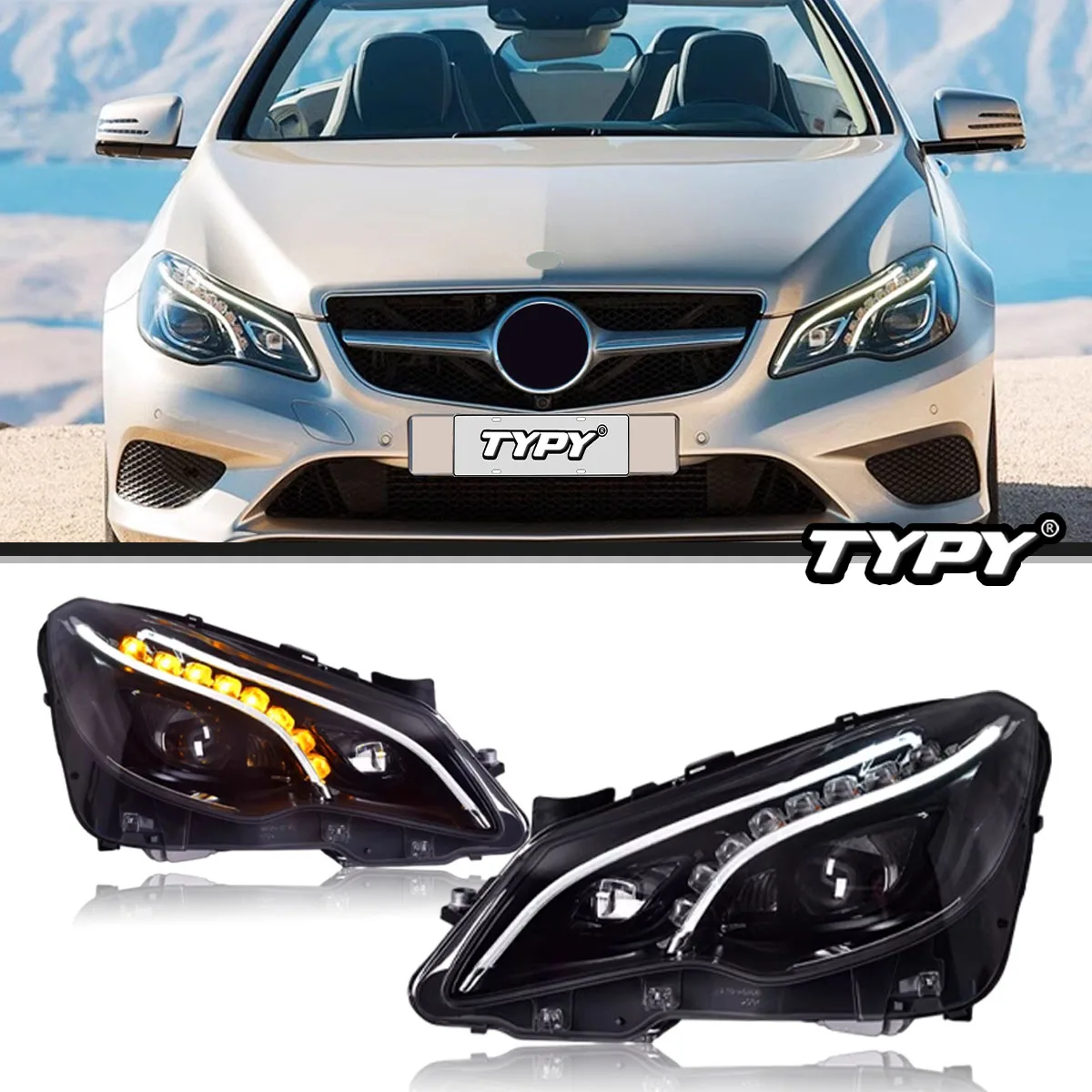TYPY Car Lights For Mercedes Benz E-Class Coupe W207 Headlight 2010 ...