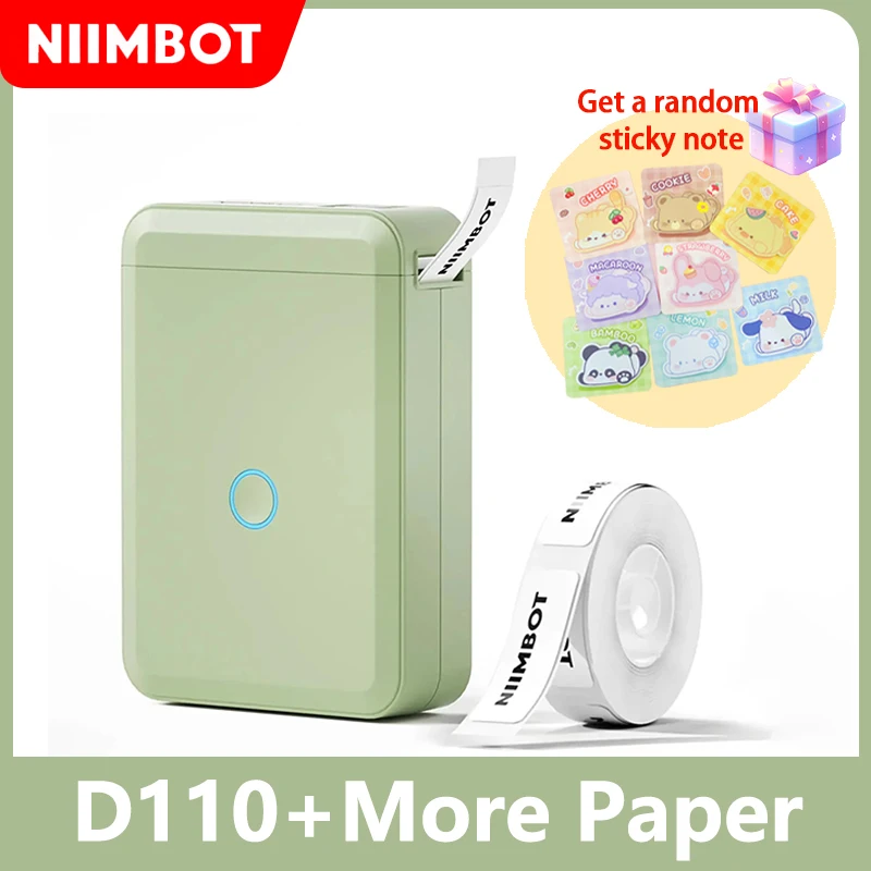 Nimbot-Mini-D110-Label-Thermal-Printer-Portable-Uv-Self-Adhesive-2Roll ...