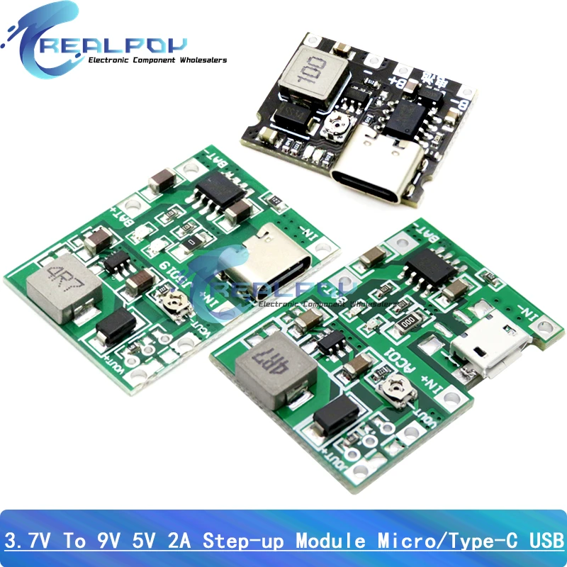 TP4056-3-7V-4-2V-9V-5V-2A-Adjustable-Step-Up-Module-18650-Lithium-Li ...