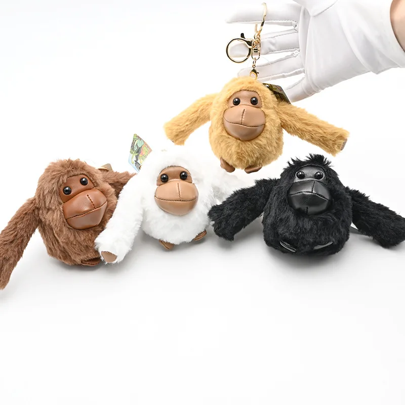HOT SALE Cartoon Cute Long-armed Monkey Plush Doll Keychain Pendant ...