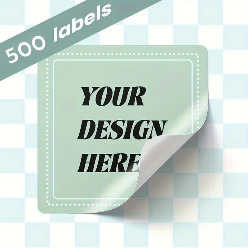 500pcs Custom Stickers Customized Logo Design Personalized Wedding ...