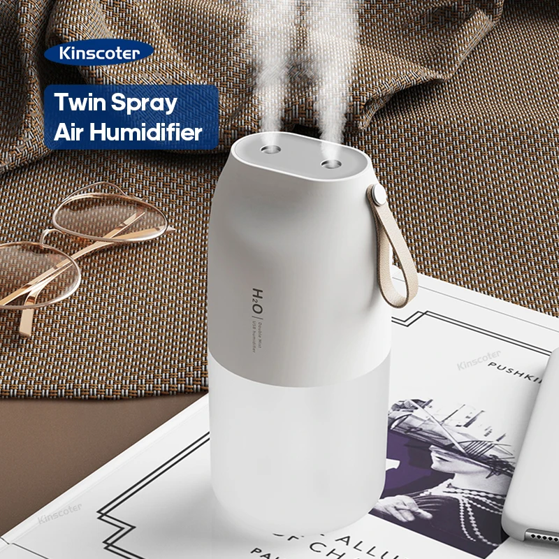 KINSCOTER-Portable-Double-Mist-Air-Humidifier-300ml-Cold-Mist-Diffuser ...