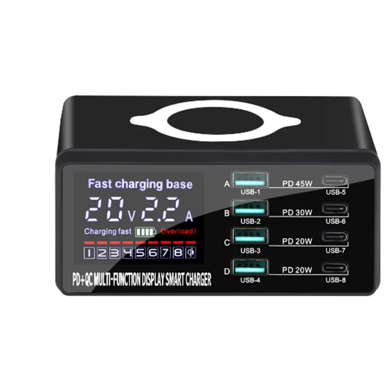 110W Multi USB Charger Wireless Charger PPS QC PD USB C Fast Charging ...