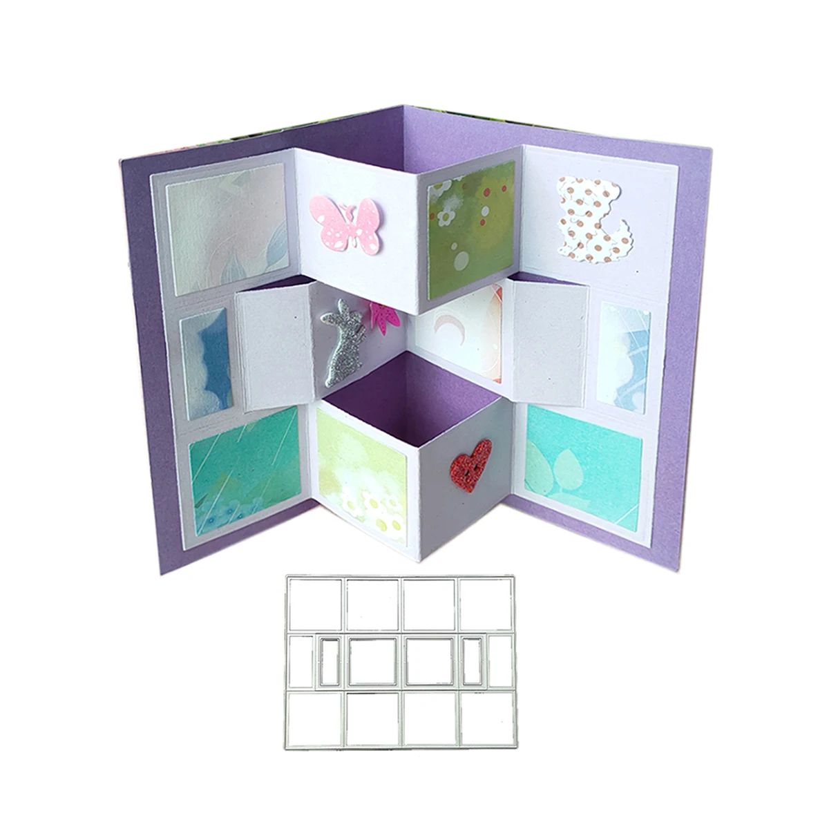 New Creative Rectangular Frame Craft Embossing Mold Metal Cutting Dies ...