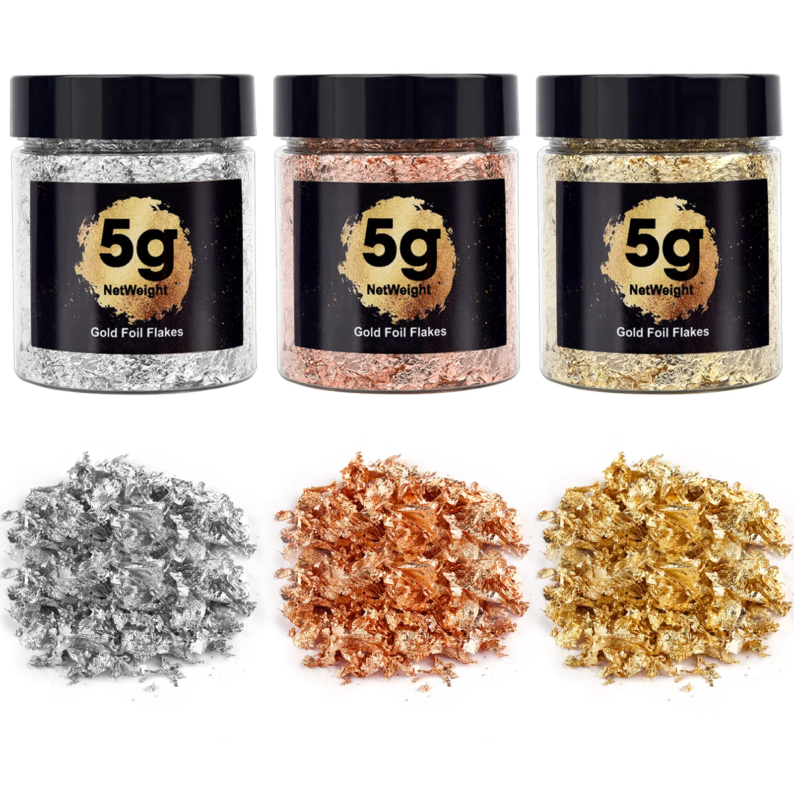 1box Gold Leaf Flakes Sequin Glitter Epoxy Resin Mold Filler DIY Resin ...