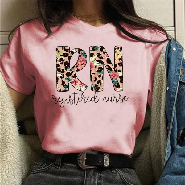 Fashion International Nurses' Day Rn Registered Nurse Print Graphic T ...