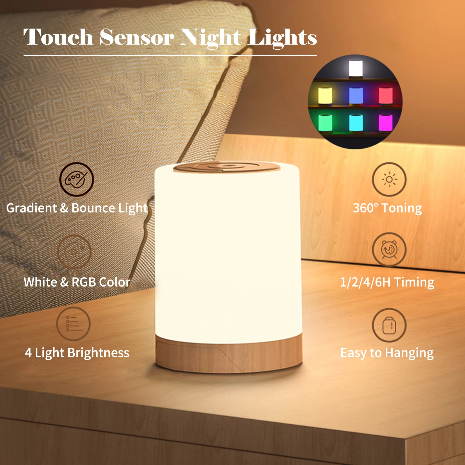 Bedside-Table-Lamp-Touch-Sensor-Night-Lights-White-RGB-Light-Adjustable ...