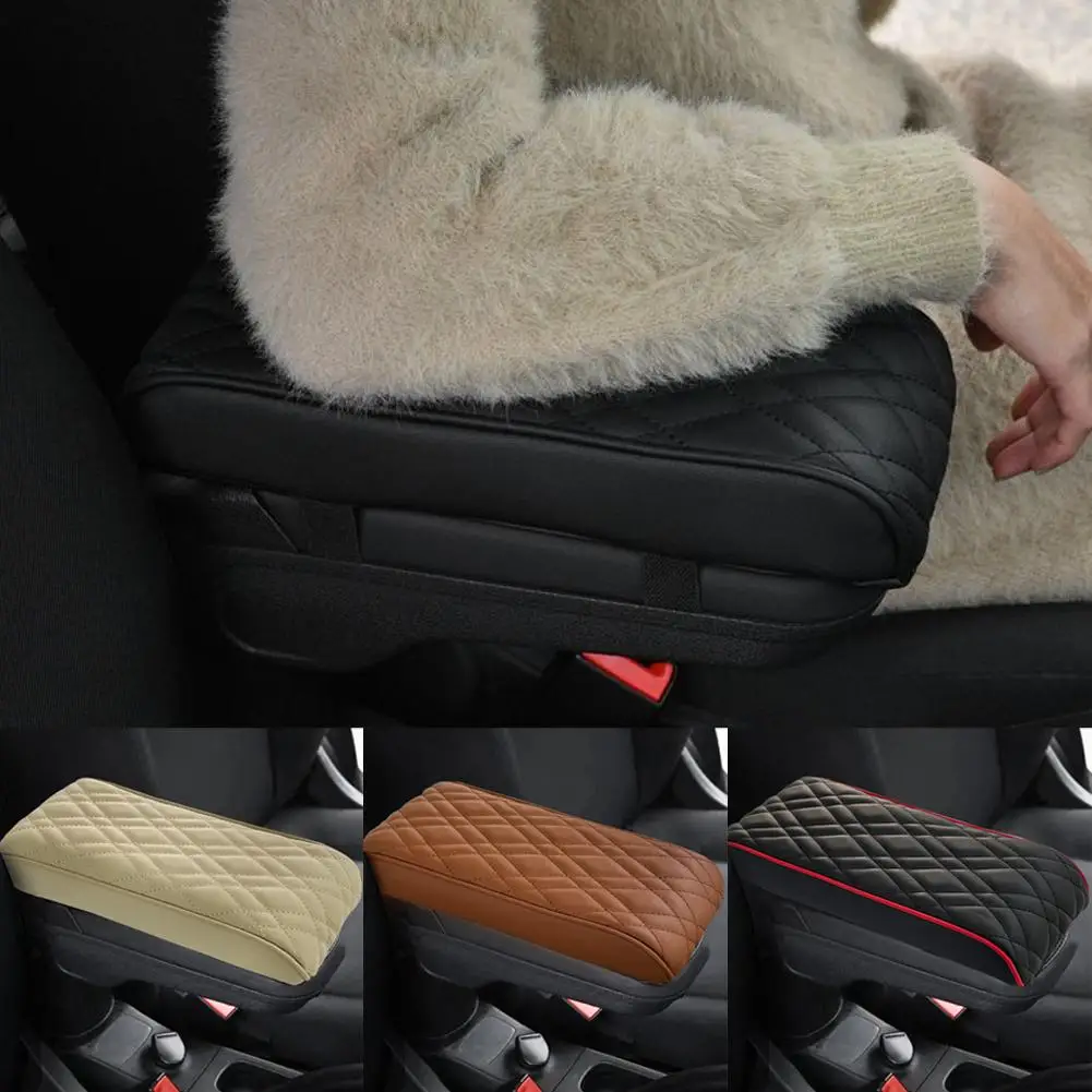 PU Leather Car Armrest Mat for MINI Cooper F55 F56 F57 Center Console ...