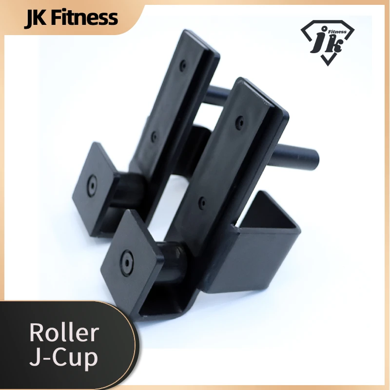 Solid-Steel-Roller-J-Hooks-Home-And-Gym-Weightlifting-Strength-Training ...