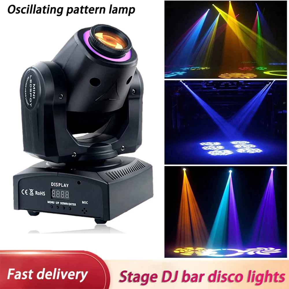 LED-Lights-DJ-Disco-Shaking-Head-Flash-60W-80W-Moving-Head-Spotlight ...
