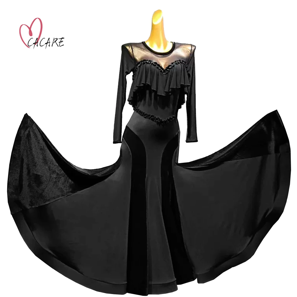 Dance-Wear-Stand-Ballroom-Dress-Clothes-Waltz-Dance-Dress-Adult-Modern ...