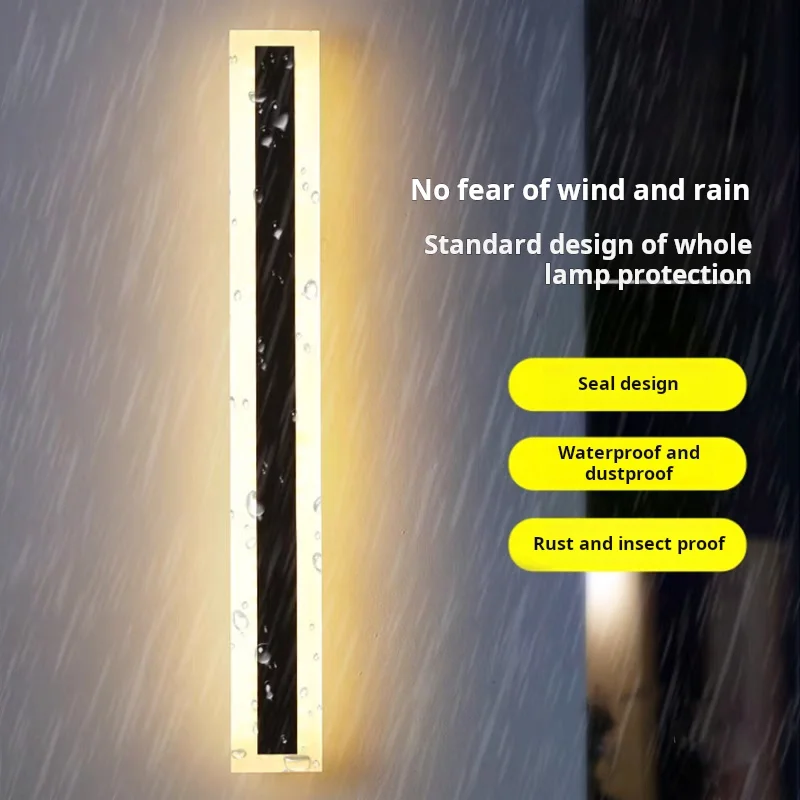 Luz-LED-de-pared-larga-impermeable-para-exteriores-moderna-decoraci-n ...
