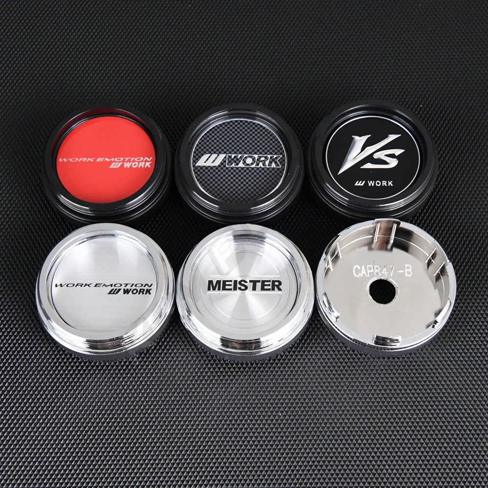 4PCS-WORK-Sport-Rim-Cap-56MM-Clip-Diameter-Wheel-Center-Hub-Cap-MEISTER ...
