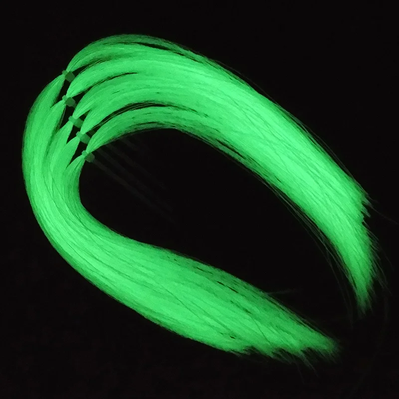 lunker luminous glow ultra violet fluorescent fly fishing thread strand ...