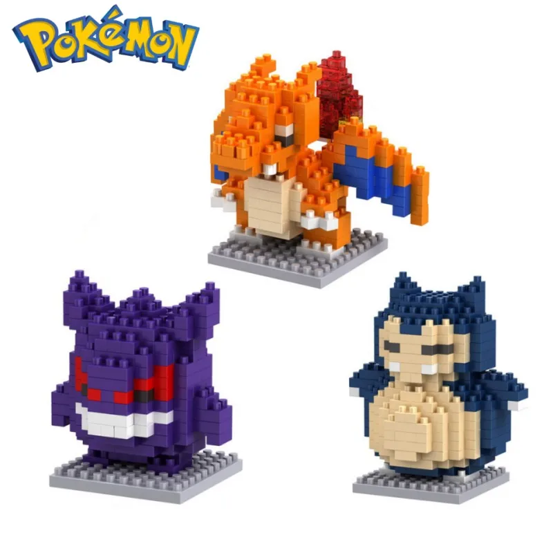 Pokemon-Blocks-Small-Building-Blocks-Cartoon-Charizard-Gengar-Snorlax ...