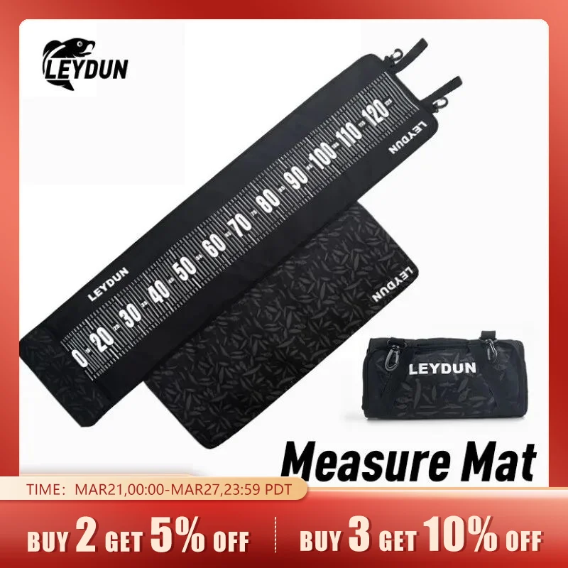 LEYDUN-125cm-Fish-Measure-Mat-Fishing-Tools-Comes-with-Measuring-Ruler ...