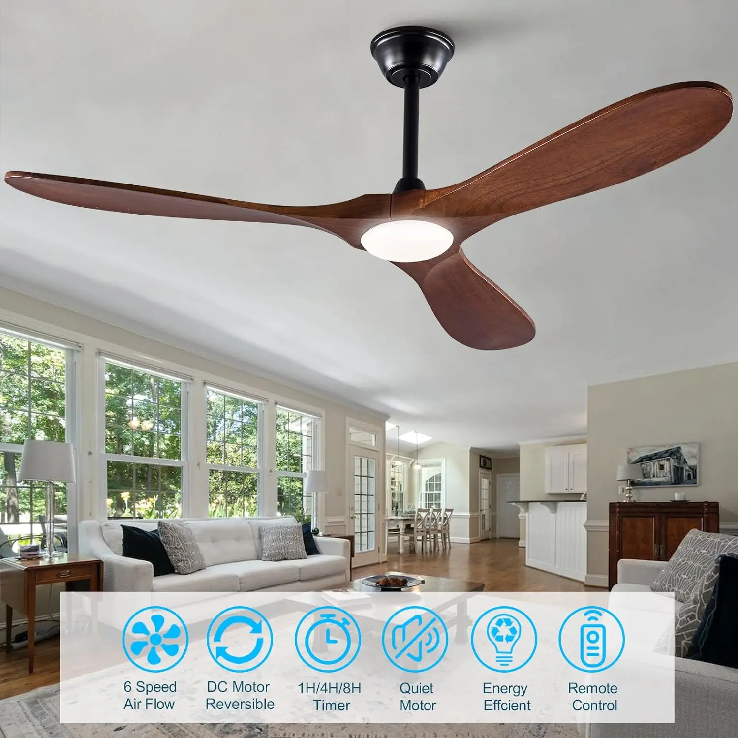 70 Ceiling Fan Chandelier Possini Euro Design 70" Defender Modern