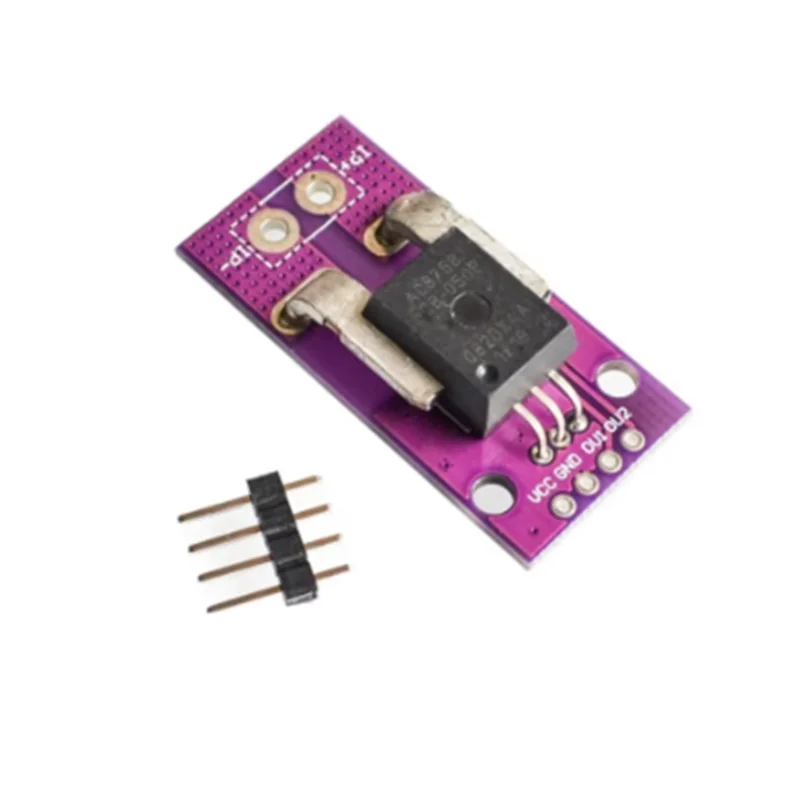 Módulo sensor de corrente hall 50a 100a linear analógico ac dc 3.3v-5v ...