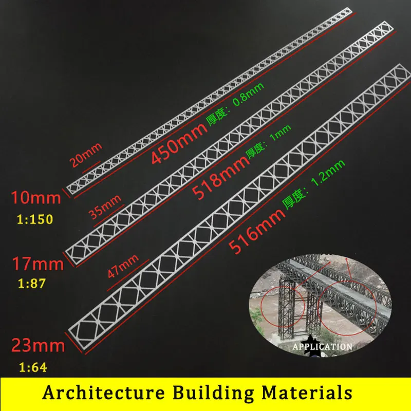 Architecture-Building-Scene-Bridge-Steel-Beam-Truss-Model-Railway-Train ...