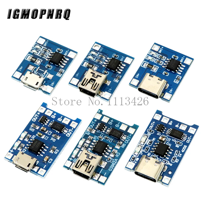 5pcs/lot 5v Micro Usb 1a 18650 Tp4056 Lithium Battery Charging Board ...