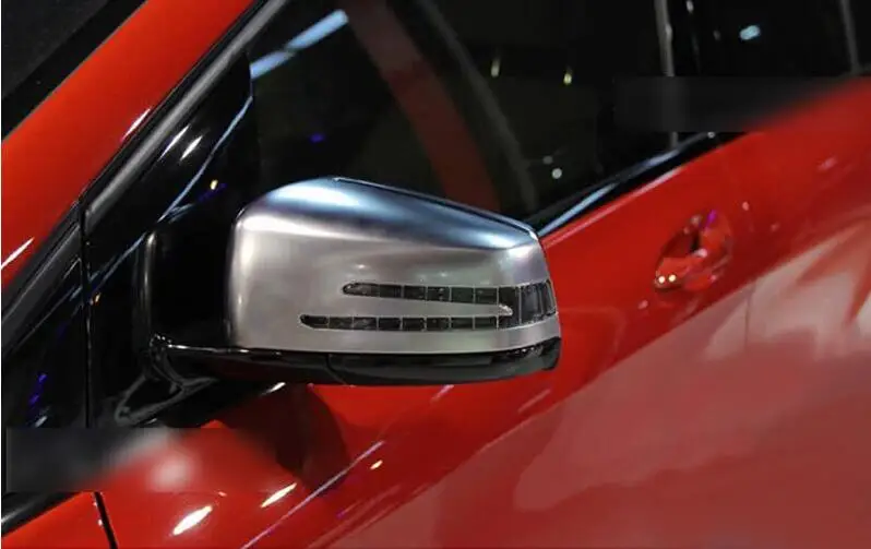 New-Side-Wing-Mirror-Covers-caps-aluminum-Brushed-Silver-Matte-Chrome ...