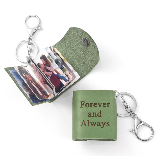 Customlized Keychain With 10-20Pictures Photoes Album Keyrings Mini ...