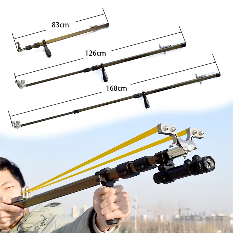 High-Power-Telescopic-Folding-Slingshot-Long-range-Shooting-Sling-Shot ...