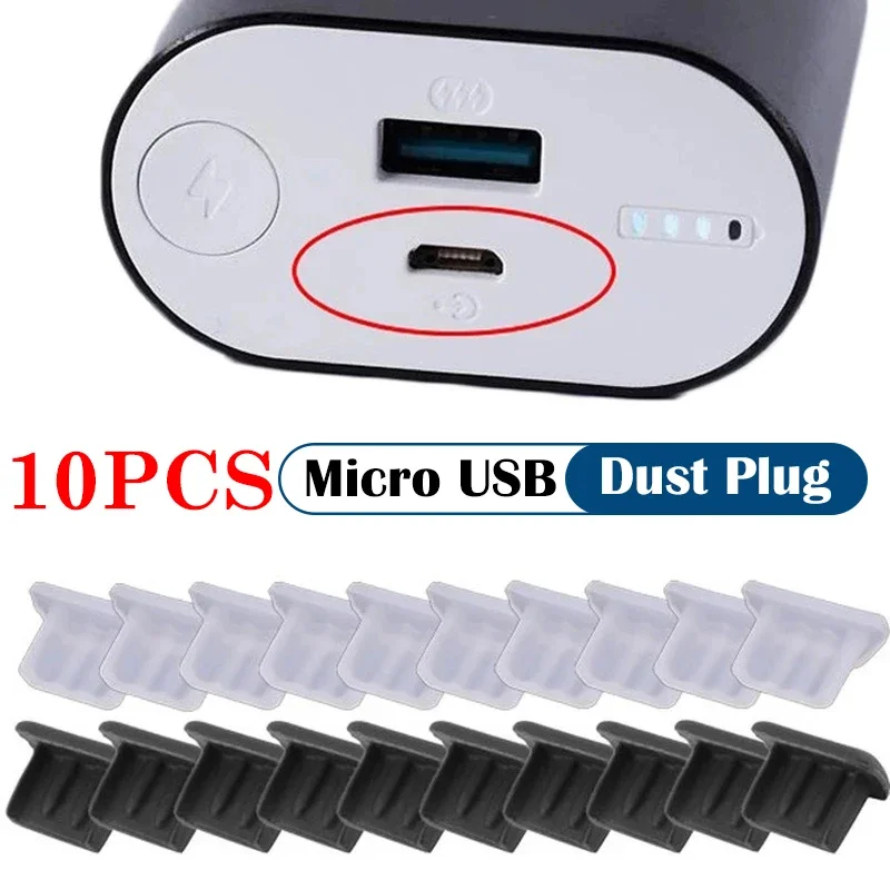 1-10Pcs-Micro-USB-Dust-Plug-Android-Universal-Charging-Port-Silicone ...