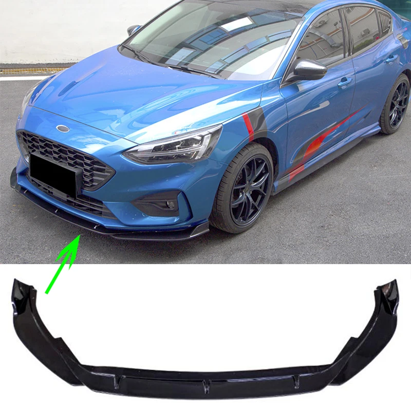 For Ford Focus ST S Line Sport 2019 2020 2021 2022 Front Lip Spoiler ...