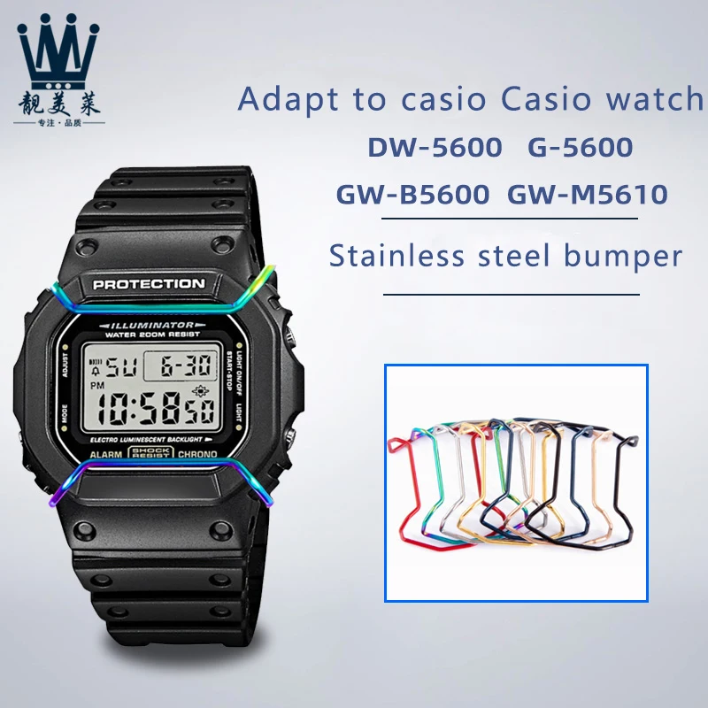 Adapt to casio Casio watch DW5600 5610 GW-B5600 modified stainless ...