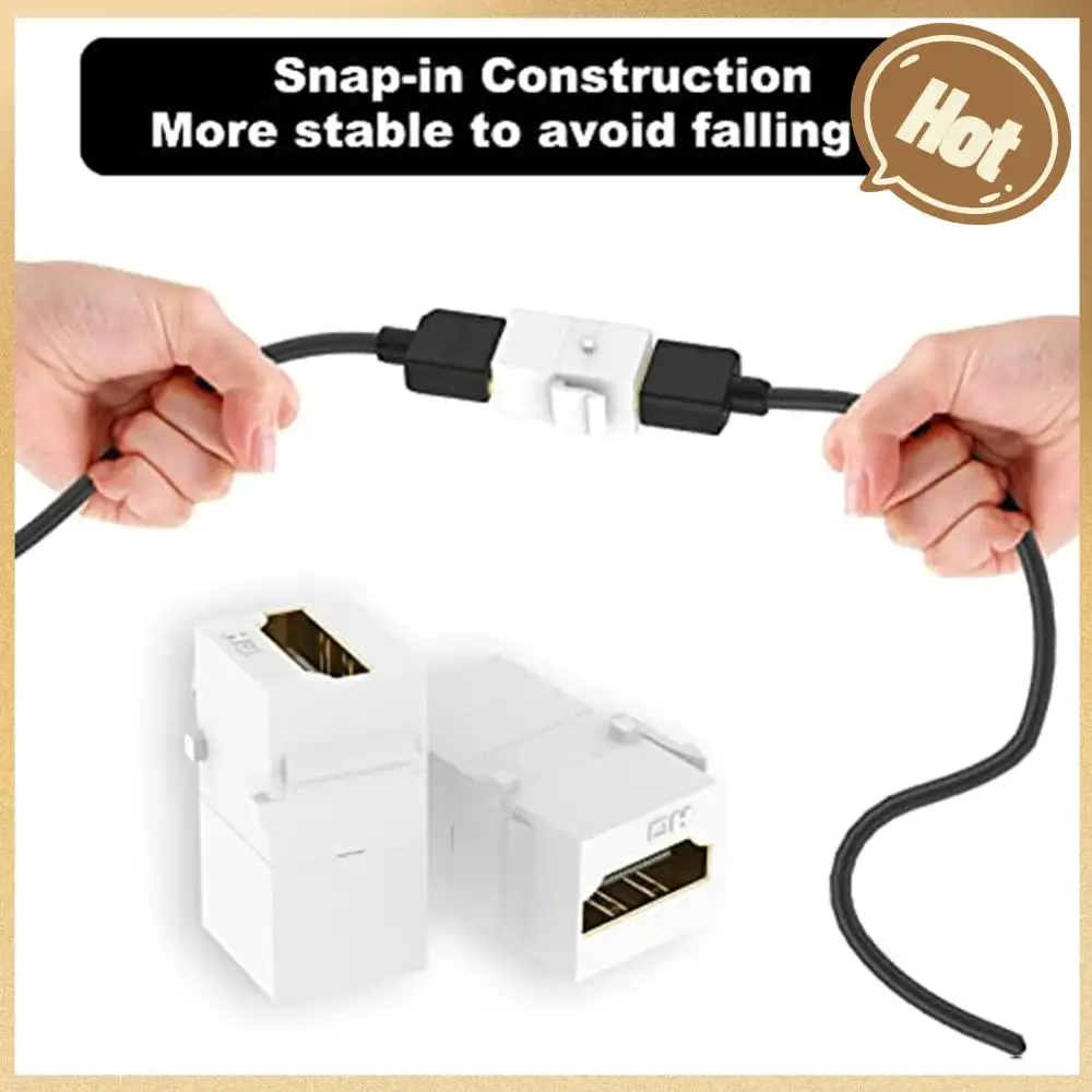 Keystone Jack HDMI-Compatible Female To Female Coupler Adapter Support ...