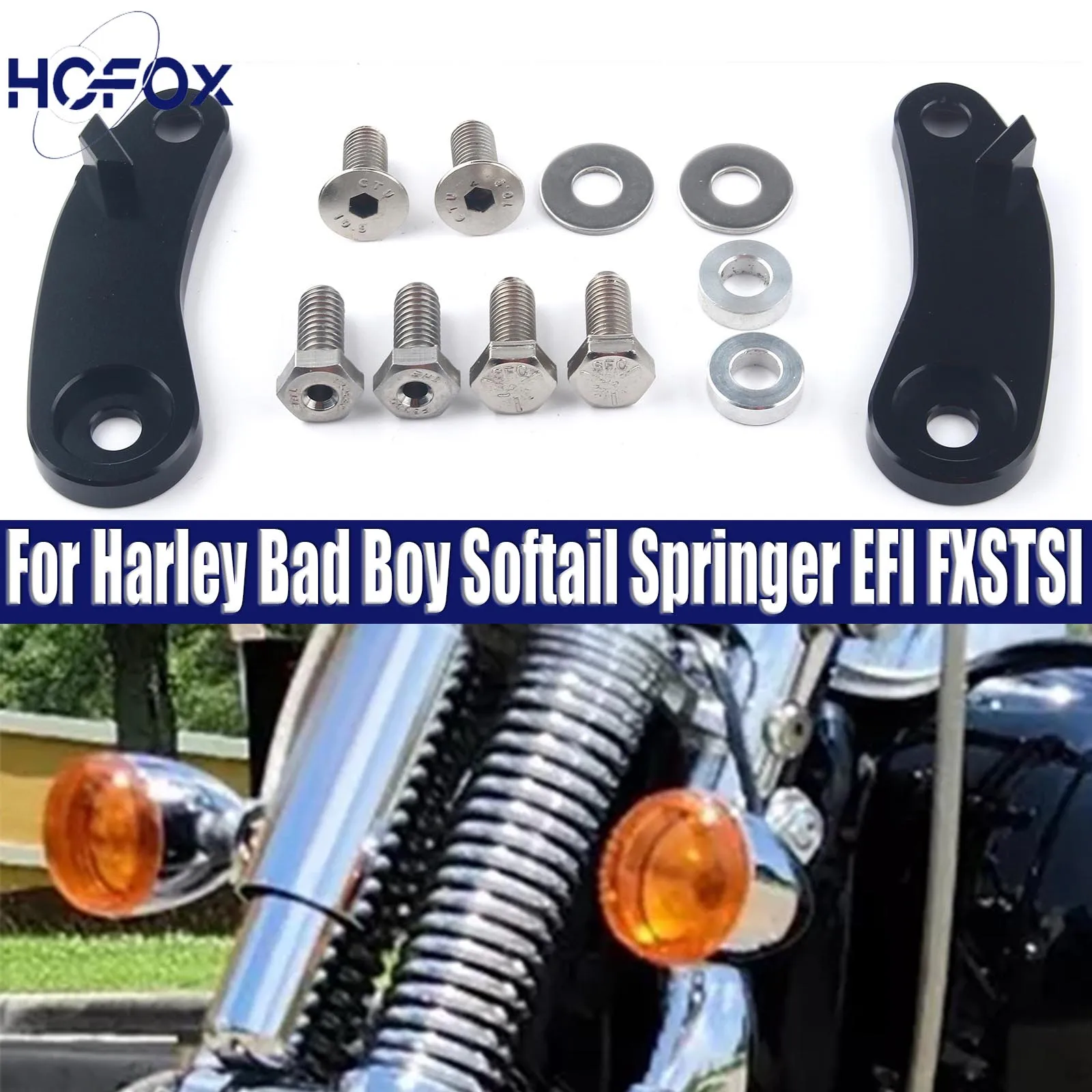 For Harley Bad Boy Softail Springer EFI FXSTSI Front Turn Signal ...