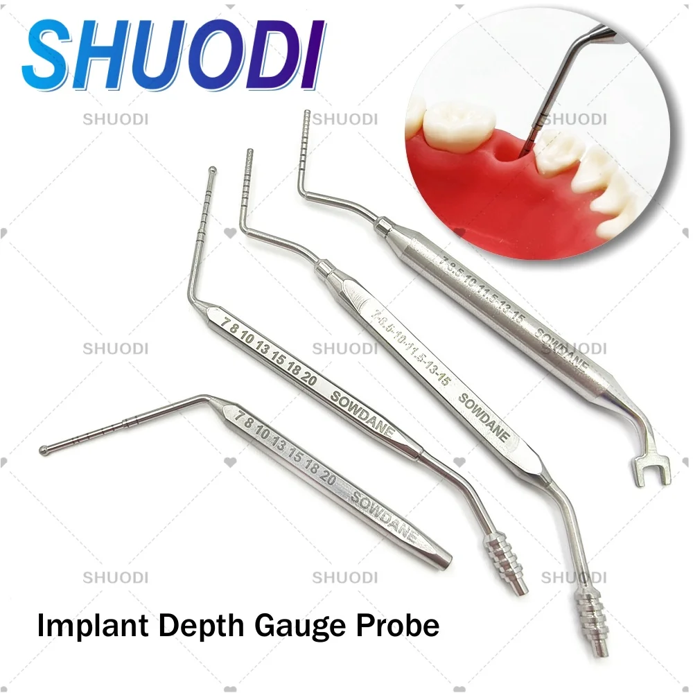 Dental Implant Measuring Tools Dental Implant Ruler Depth Gauge Deep ...