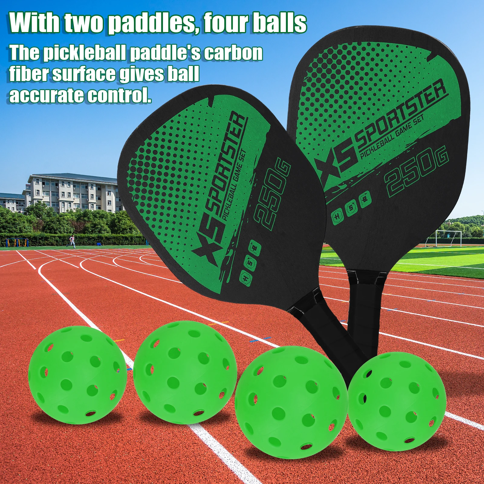Pickleball-Rackets-Set-Pickleball-Paddle-Set-of-2-Rackets-and-4 ...