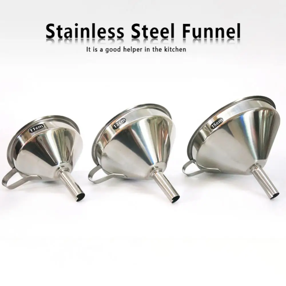 Wide Mouth Funnel Bar Wine Flask Funnel Mini Stainless Steel Funnel For ...