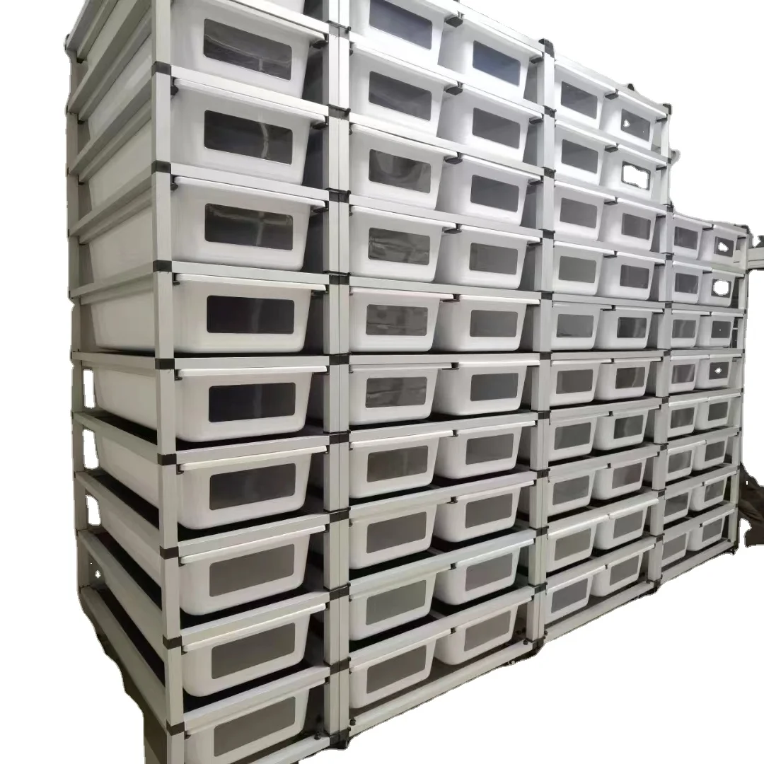 Durable & Secure Snake Breeding Rack: Optimized Tub Enclosure for Ball ...