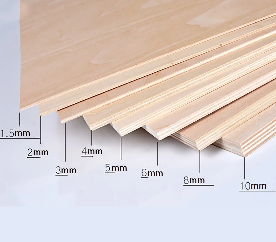Thickness-1-5mm-2mm-3mm-4mm-5mm-10mm-Basswood-Board-Model-Craft-Sheet ...