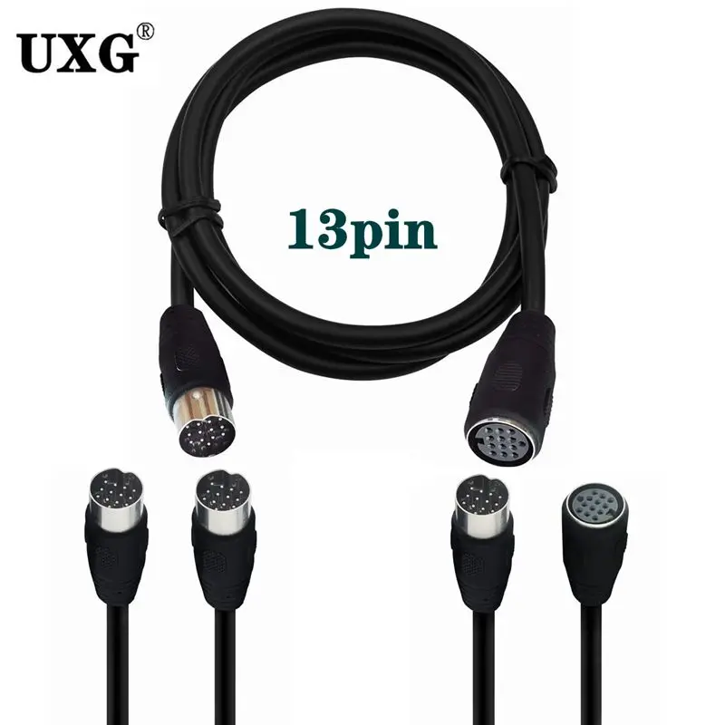 DIN 13Pin cable Male to Female 13 Pin Extended Cable large 13P cable ...