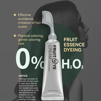 80ml Natural Black Fruit Extract Hair Color Essence Easy to Use Dyeing ...