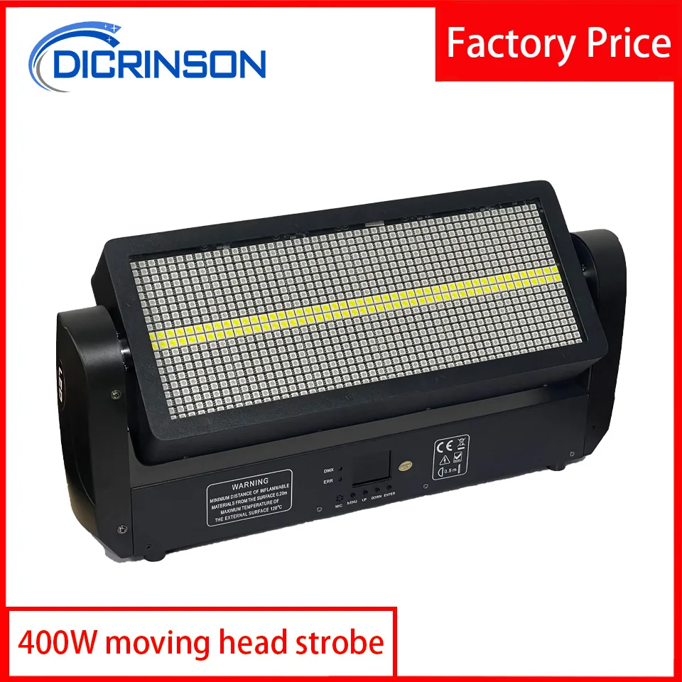 DICRINSON-400W-RGB-3in1-LED-Strobe-Light-DMX-Controlled-8-Segment-Strobe-DJ-Disco-Light ...