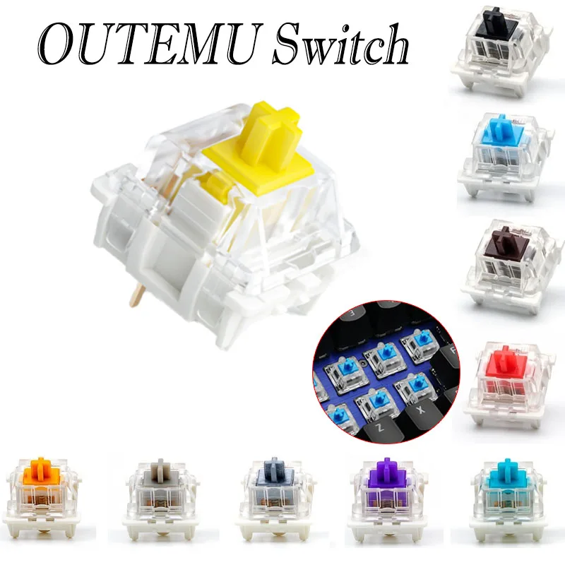 OUTEMU-Mechanical-Keyboard-Shaft-Switch-Blue-Red-Brown-Black-Purple ...
