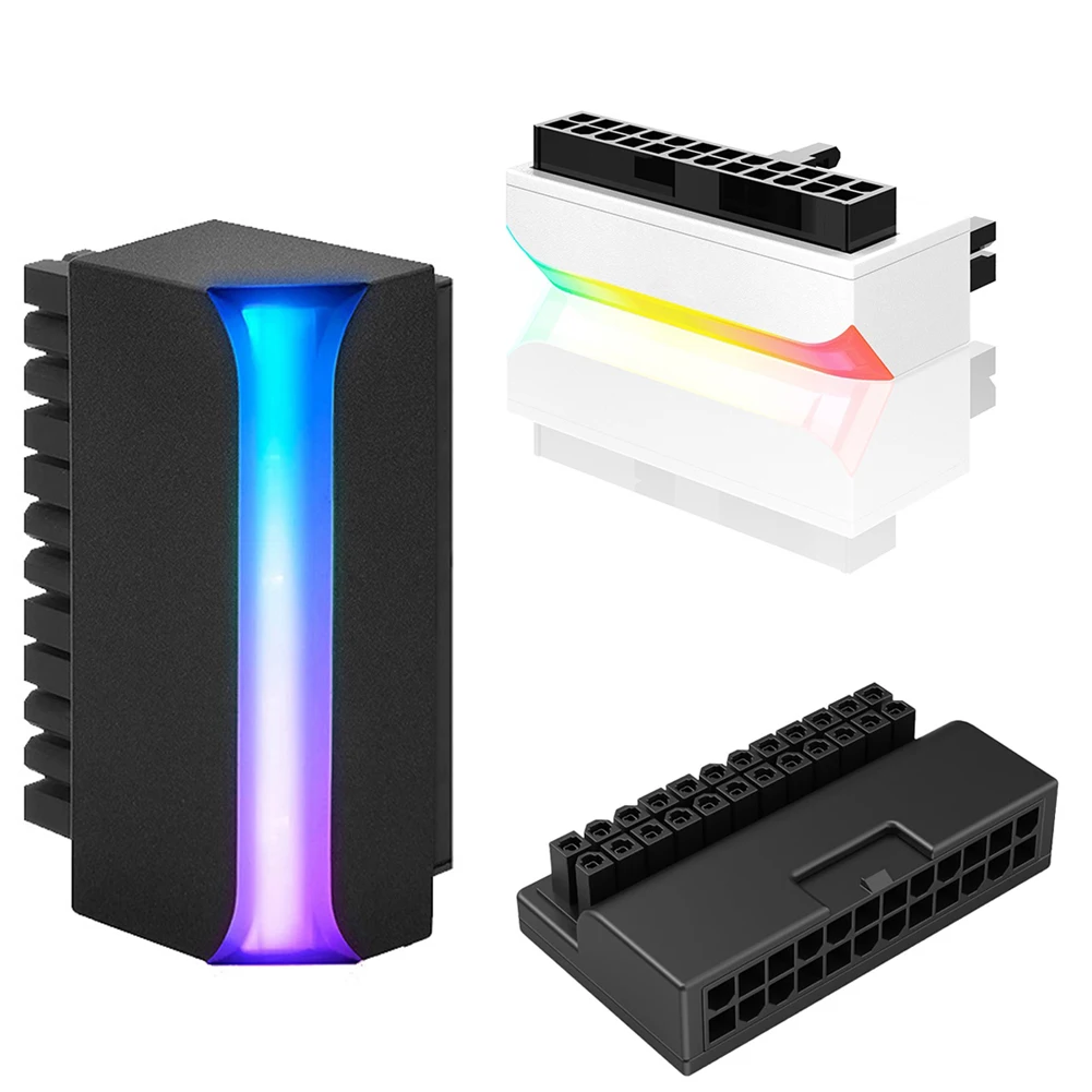 ATX 24 Pin 5V ARGB Mainboard Motherboard Power Supply Cable Connector ...