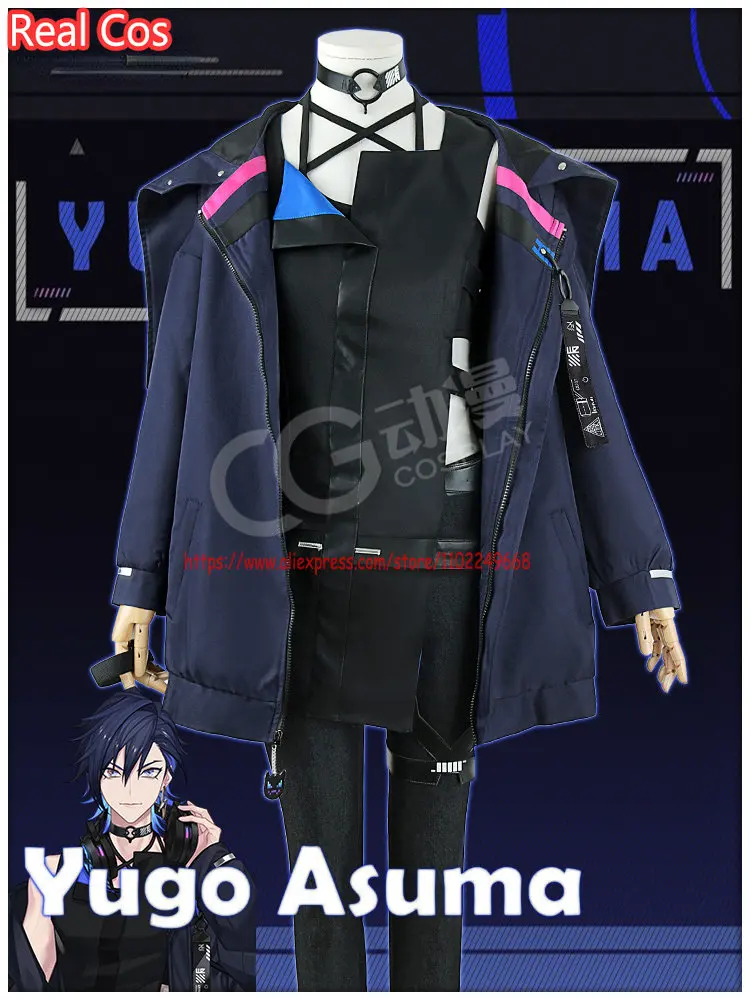 RealCos-NIJISANJI-Vtuber-Noctyx-Yugo-Asuma-Cosplay-Costume-Yutuber-Suit ...