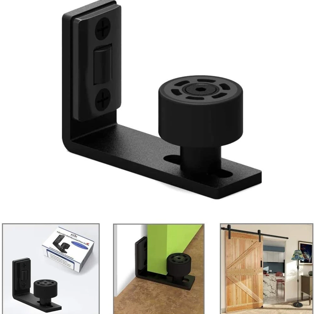 LWZH-Adjustable-Sliding-Floor-Guide-Rail-Stopper-Black-Wall-Door-Bottom ...
