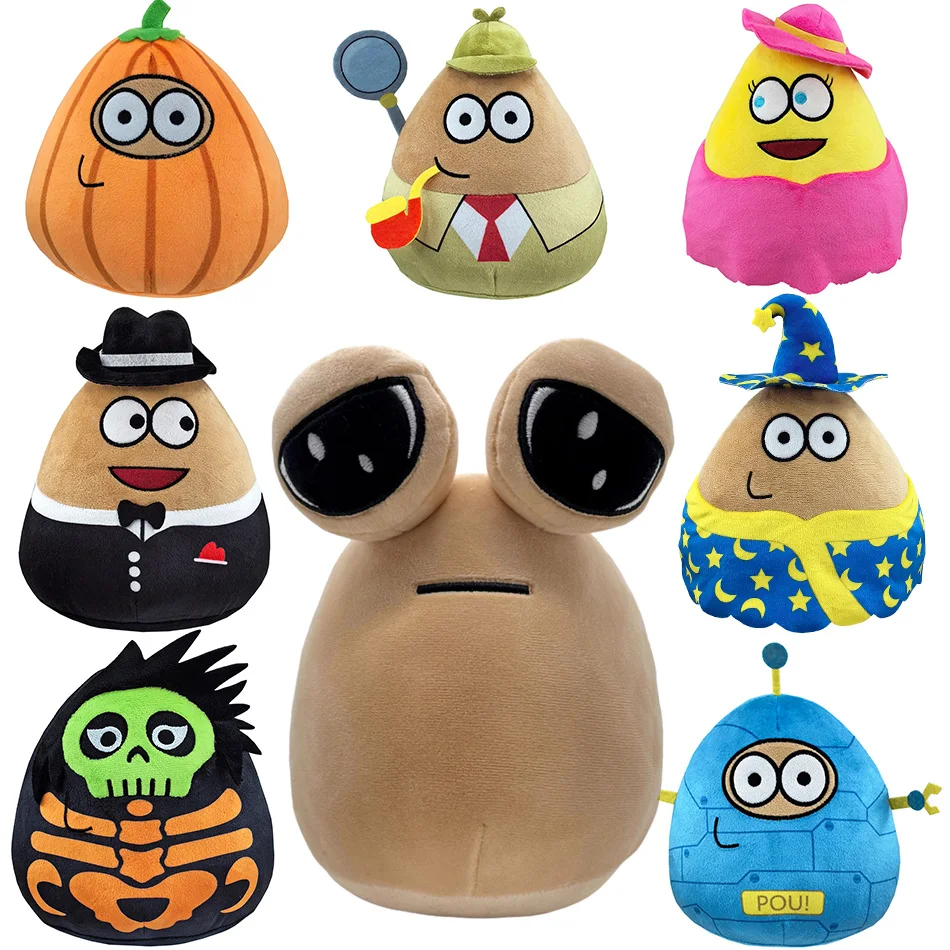 22CM-Anime-Game-The-Maw-Pou-Plush-Toys-Kawaii-Cartoon-My-Pet-Alien-Pou ...