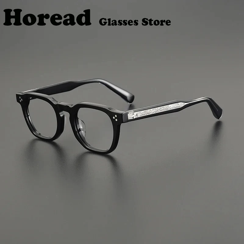 2024-Italian-Square-Acetate-Glasses-Frame-Men-Women-Brand-Designer ...
