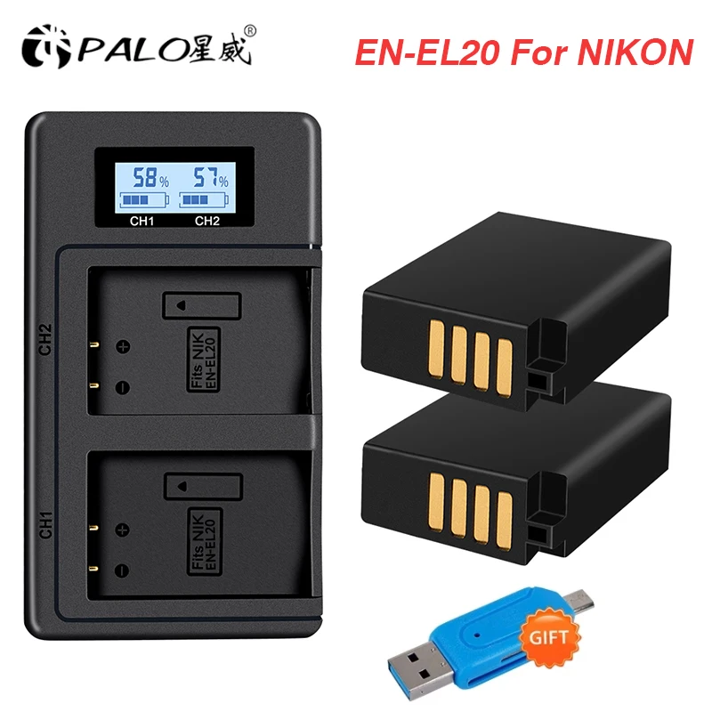 PALO-EN-EL20-EN-EL20-ENEL20-Rechargeable-Camera-Battery-for-Nikon-EN ...